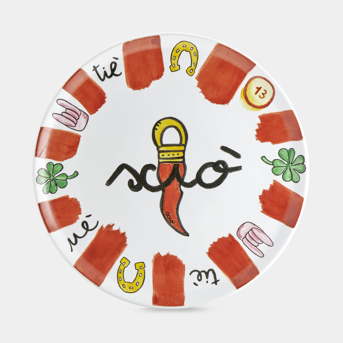 Pizza Vita Mia | Piatto pizza rosso | Ceramiche Pagnossin